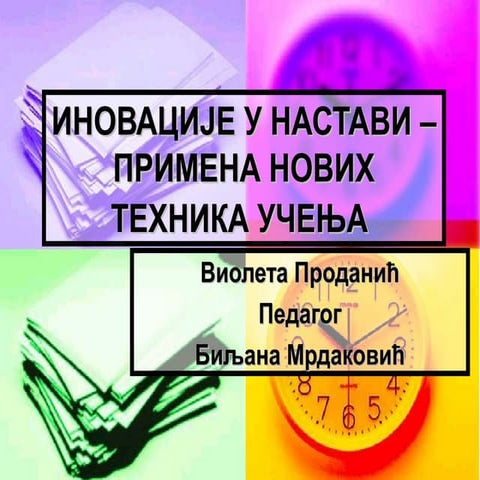 Ppt metode i tehnike ucenja | PPT