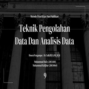 PPT ANALISIS DATA KELAS 9 (INFORMATIKA). | PDF