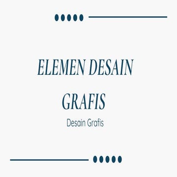 ppt desain grafis elemen desain grafis part | PDF