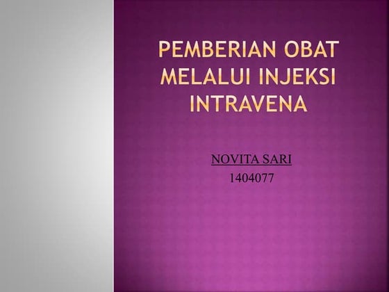 Prinsip dan tehnik pemberian obat subcutan dan intracutan | PPT