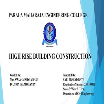 High rise building construction | PPTX