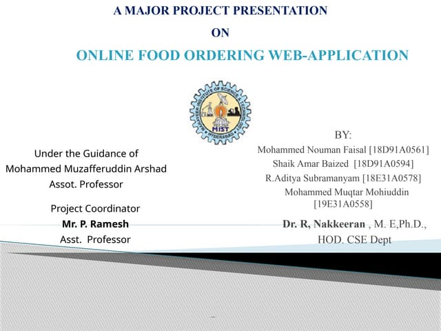 Online food ordering system project report.pdf