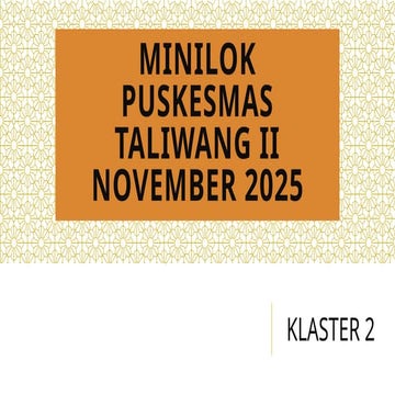 PPT KLASTER 4 lokakarya FEBRUARI 2025.pptx