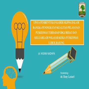 PPT MINIPRO DHIFA internship di puskesmaspdf | PDF