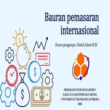 manajemen pemasaran internasional | PPTX