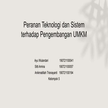 PPT MKU KELOMPOK 5 | PPTX