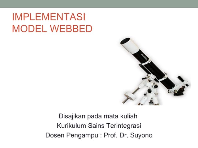 Ppt pembelajaran terpadu model threaded | PPTX