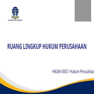 PPT MODUL1 HKUM4303 Hukum Perusahaan.pptx