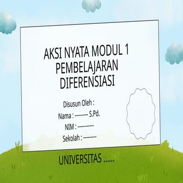PPT MODUL 1 PEMBELAJARAN DIFERENSIASI.pptx