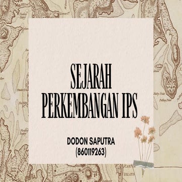 Makalah PEMBELAJARAN IPS SD "Perkembangan IPS di Indonesia dan Negara Lain" | PDF