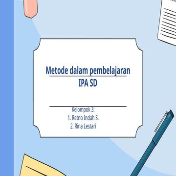 PPT MODUL 3 METODE DALAM PEMBELAJARAN IPA SD.pptx