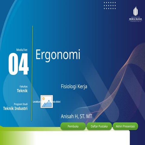 7.2. FISIOLOGI KERJA DALAM ERGONOMI | PDF