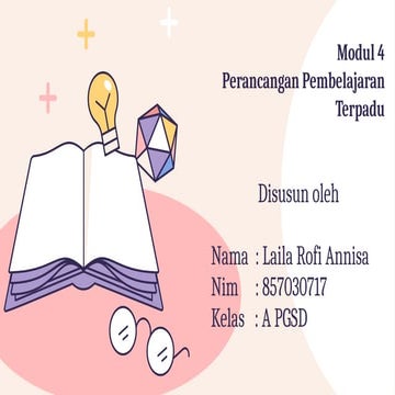 PPT MODUL 4 - Pembelajaran Terpadu di SD.pptx