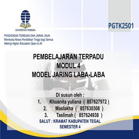 PPT UT MODUL 4 PEMBELAJARAN TERPADU.pptx