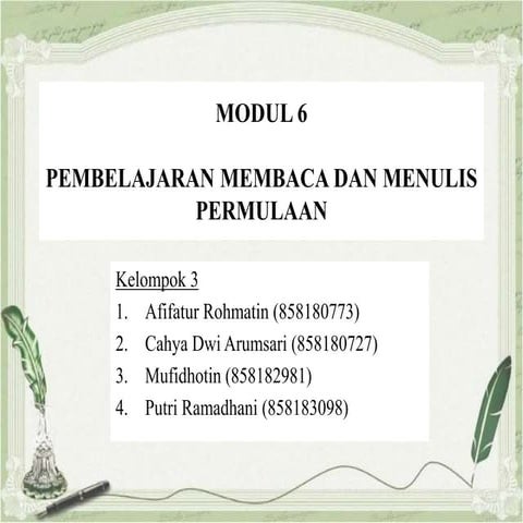 PPT MODUL 6 Bahasa Indonesia UT Bjn.pptx