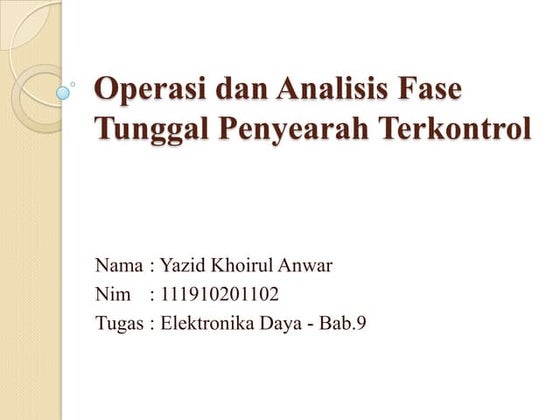 Litar bekalan kuasa | PDF