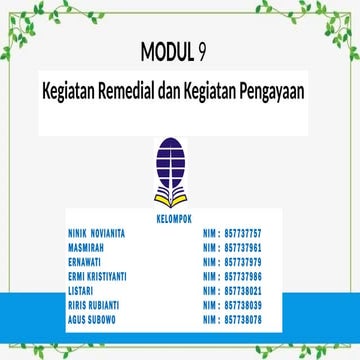 RINGKASAN MODUL 9 REMIDIAL DAN PENGAYAAN.pptx