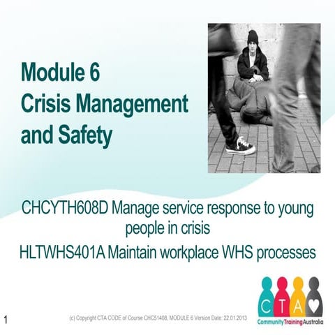 Ppt module 6 crisis management and safety v 22.01.2013