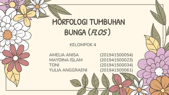 Laporan praktikum 7 rumus bunga dan diagram bunga (morfologi tumbuhan ...