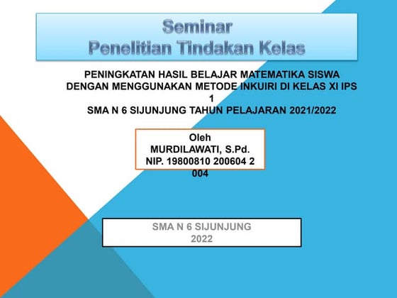Powerpoint Seminar Hasil Penelitian | PPT