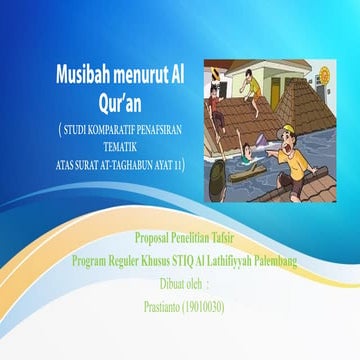 PPT Musibah menurut Al Qur'an terkait sikap manusia dalam menghadapi ...