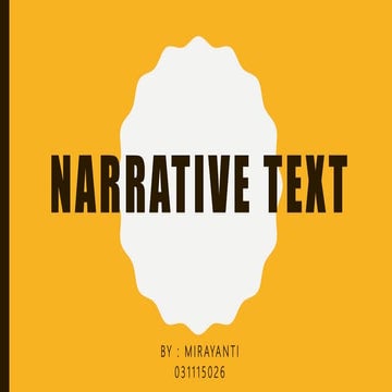 Narrative text | PPT