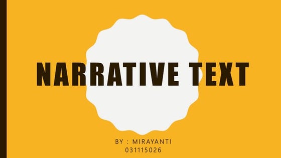 Narrative text | PPT