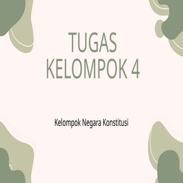 PPT Negara Konstitusi KEL 45772171771717 | PPTX