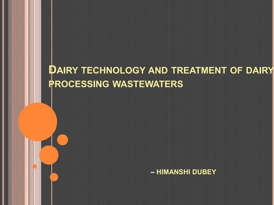 Dairy processing | PPT