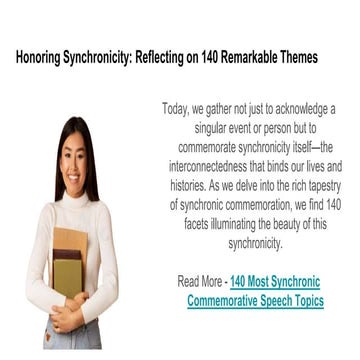 Honoring Synchronicity: Reflecting on 140 Remarkable Themes | PPT