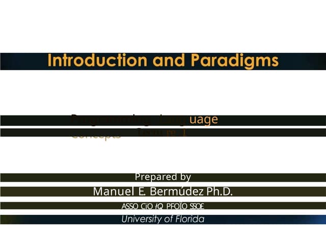 Introduction of Paradigms programming languages | PPT Introduction of Paradigms programming languages | PPT