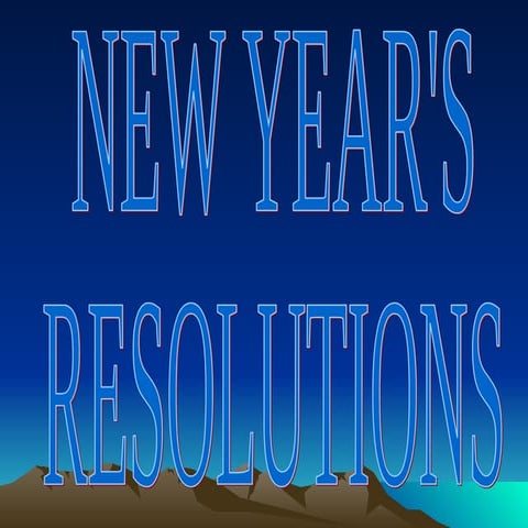 Ppt new year's resolutions alberto | PPT