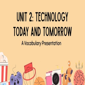 Technology Today & Tomorrow Vocabulary presentation National Geographic ...