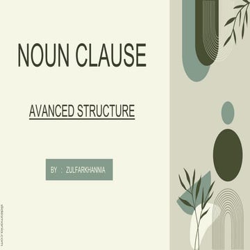 noun clause powerpointnoun clause powerpoint | PPTX