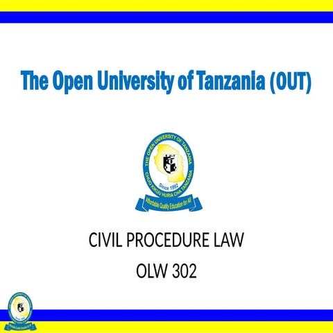 Law Civil Procedure I ppt -Lecture Note | PDF