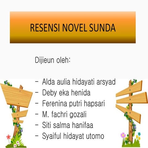 Resensi Novel Sunda | PPTX