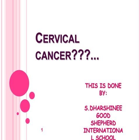 Cervical Cancer Awareness | PPTX