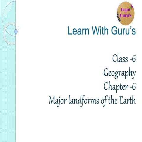 Grade - 6 Geography Ch.6. continents and oceans | PDF