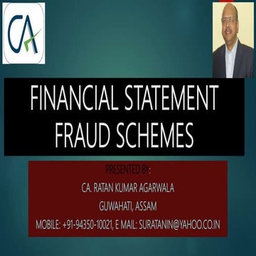 PRESENTATION ON FINANCIAL STATEMENT FRAUDS | PPTX