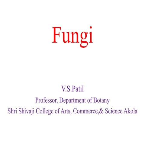 Ppt of fungi | PPTX | Science