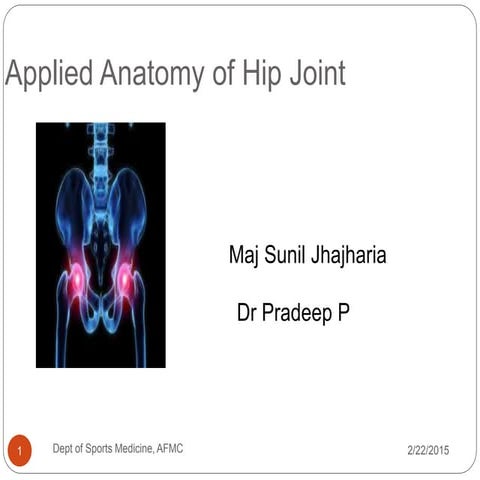Hip joint anatomy | PPT