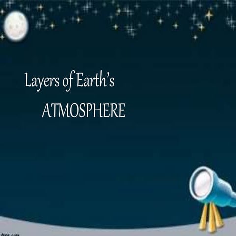 Layers of earth's Atmosphere111111111111 | PPTX