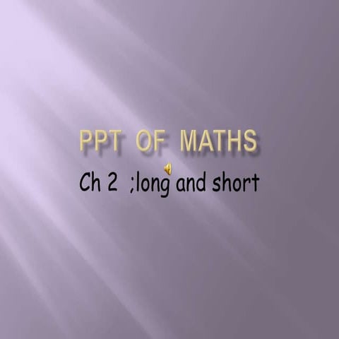 Ppt of maths | PPTX