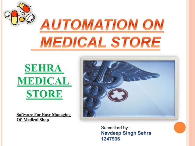 Ppt Of Medical Store Ppt