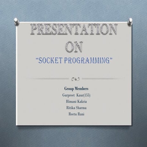 Ppt Of Socket Ppt Computer Networking Computing 