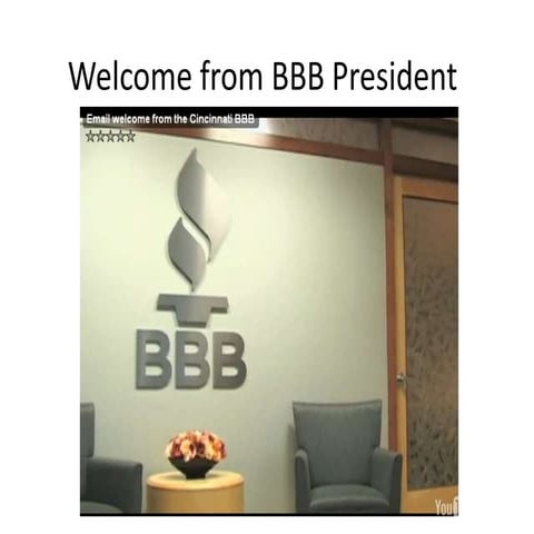 Cincinnati BBB Classroom- Learn what BBB can do you for you. | PPT