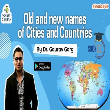 10 International Cities That Changed Their Name | PPTX