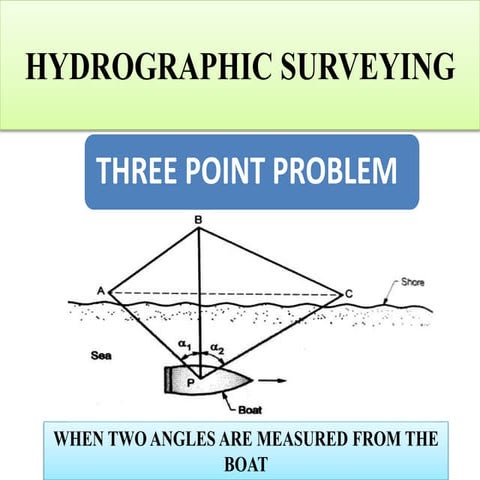 Three Point Problem in Hydrographic Surveying | PPTX