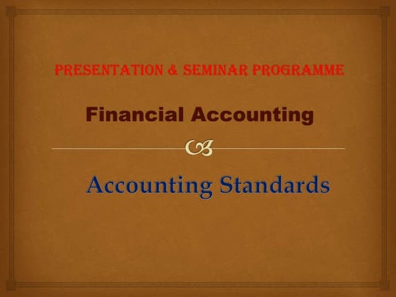 Accounting standards | PPT
