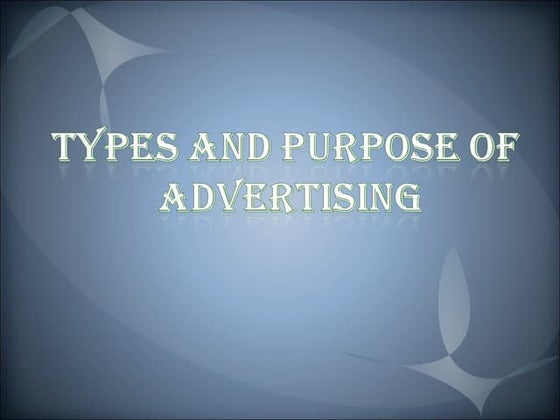 Advertisement slideshow | PPT